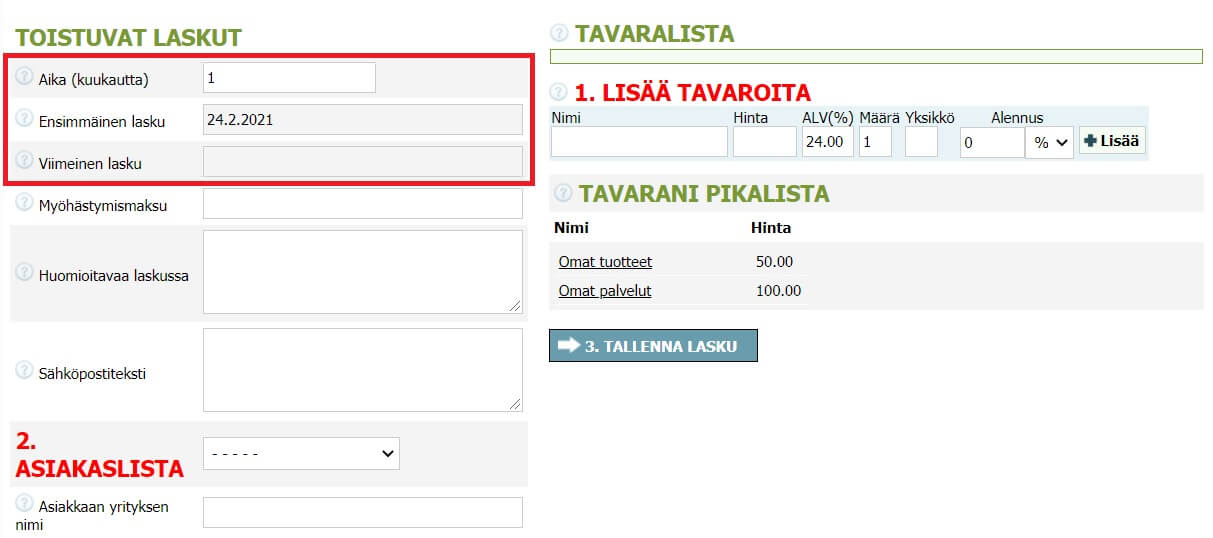 Kuinka tehdä lasku - askel askeleelta opas